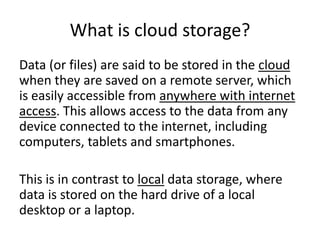 Cloud storage | PPTX