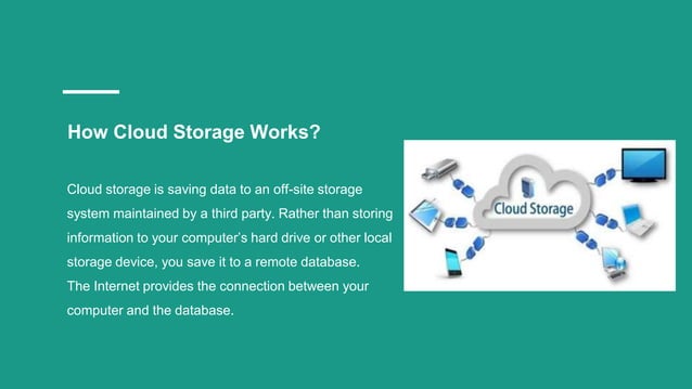 CLOUD STORAGE.pptx | Cloud Computing | Internet
