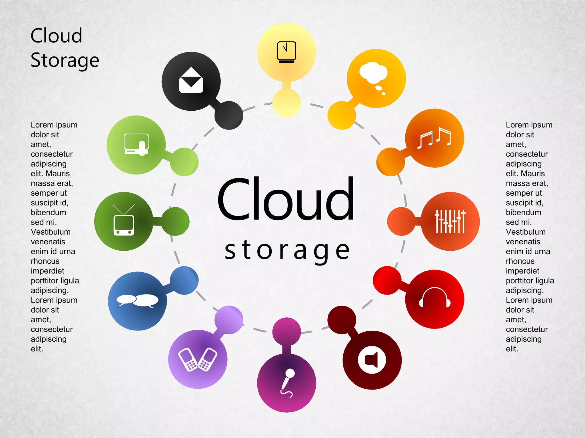 Cloud Storage Infographics (for PowerPoint and Google Slides) | PPT