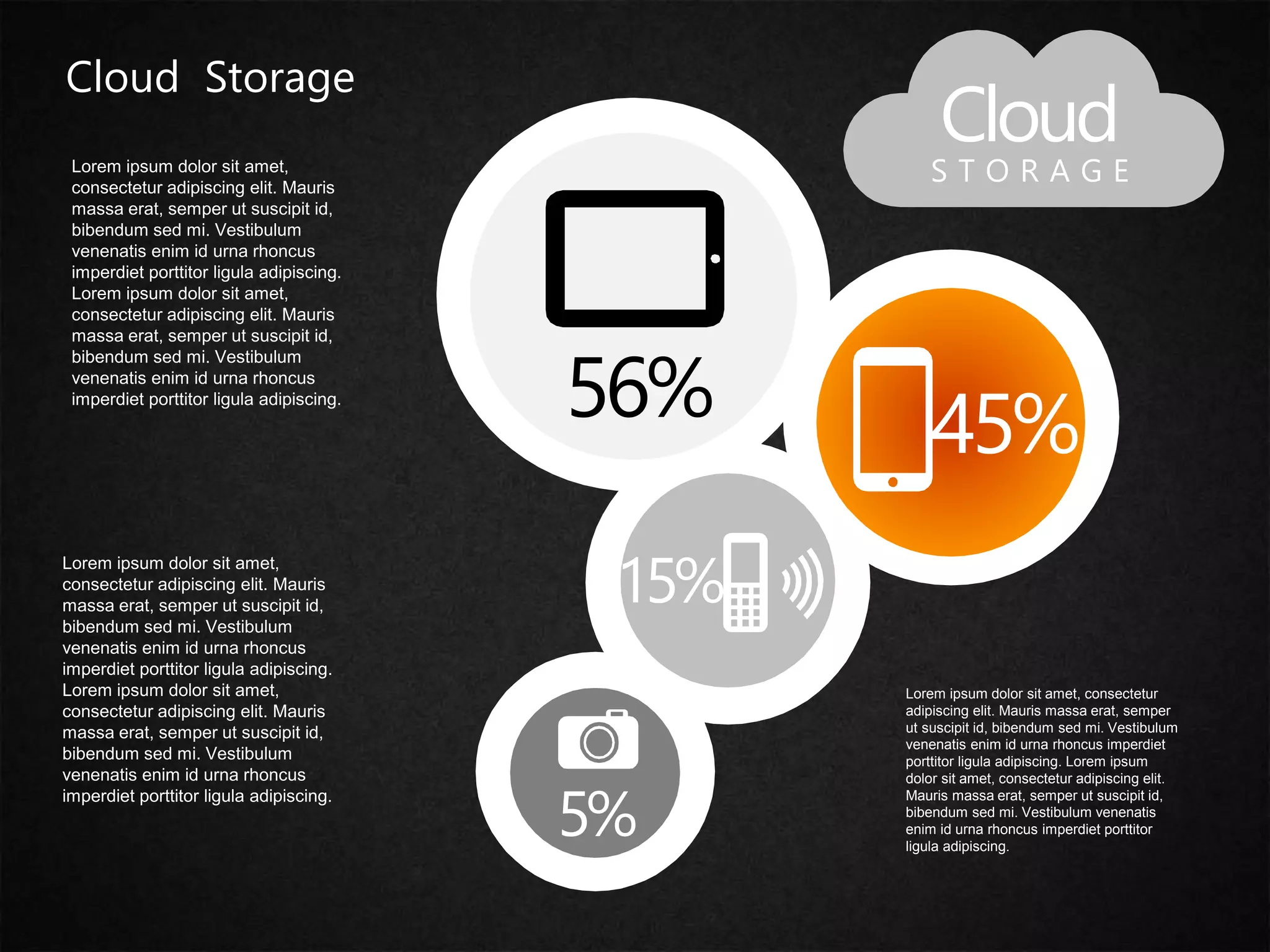 Cloud Storage Infographics (for PowerPoint and Google Slides) | PPT