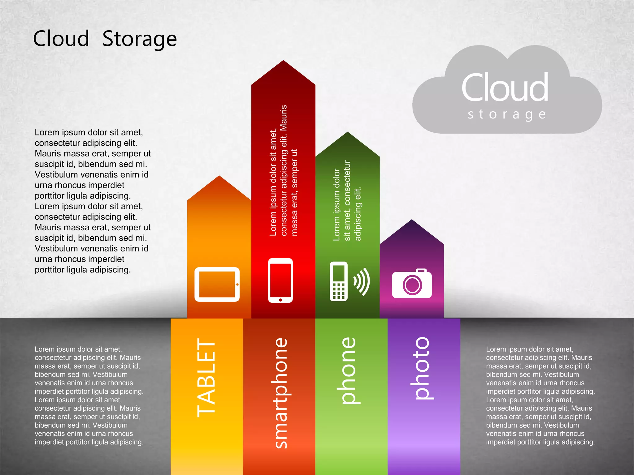 Cloud Storage Infographics (for PowerPoint and Google Slides) | PPT