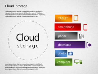 Cloud Storage Infographics (for PowerPoint and Google Slides) | PPT