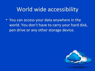 Cloud storage advantages vs disadvantages | PPT