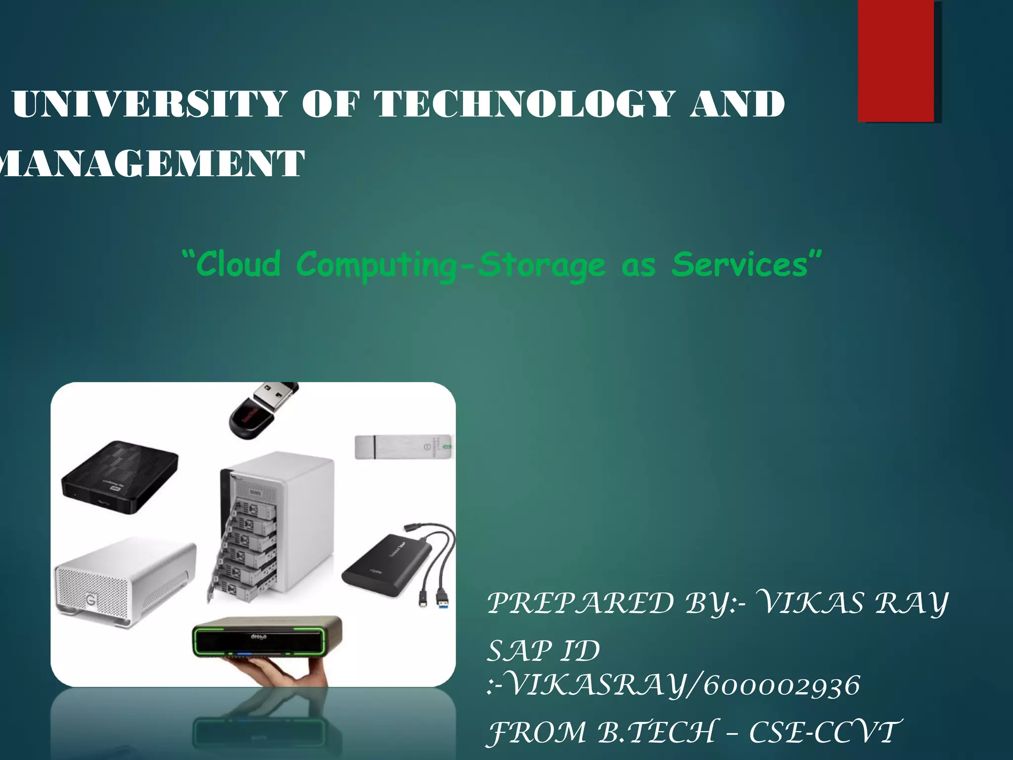 Cloud storage and services | PPT