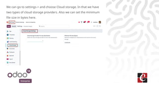Cloud Storage Application in Odoo 18 - Odoo 18 Slides | PPTX