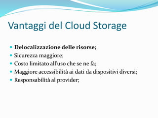 Cloud storage e cloud computing | PPT