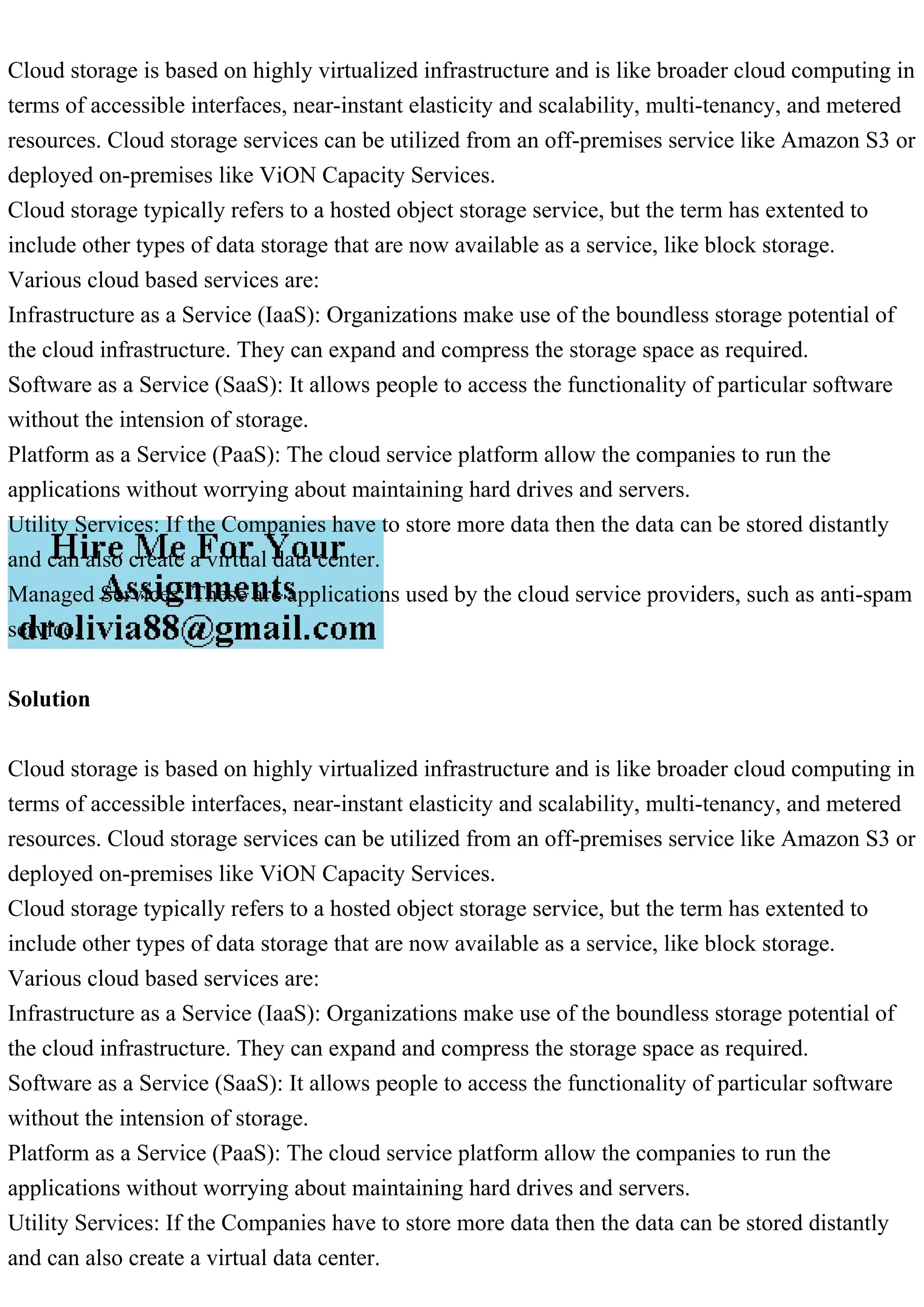 Cloud storage is based on highly virtualized infrastructure and is l.pdf