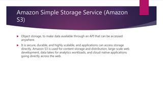 Cloud storage with AWS | PPTX