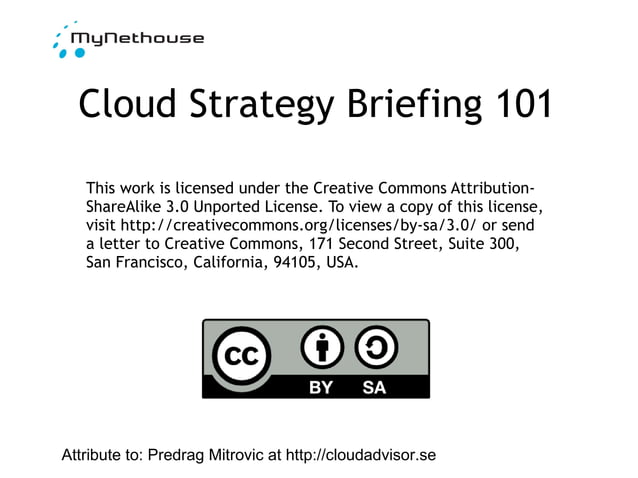 Cloud strategy briefing 101 | PPT