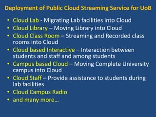 Cloud streaming presentation | PPTX