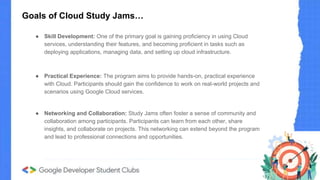 Cloud Study Jam Info.pptx | Cloud Computing | Internet