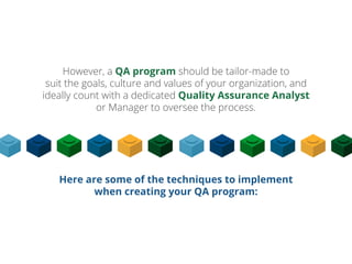 Building Blocks for a Successful QA Program | PDF | Sales | Business