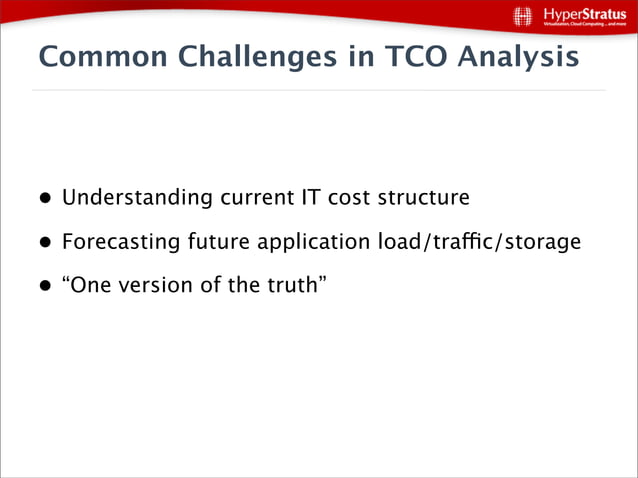 Cloud tco numbers and lessons | PPT