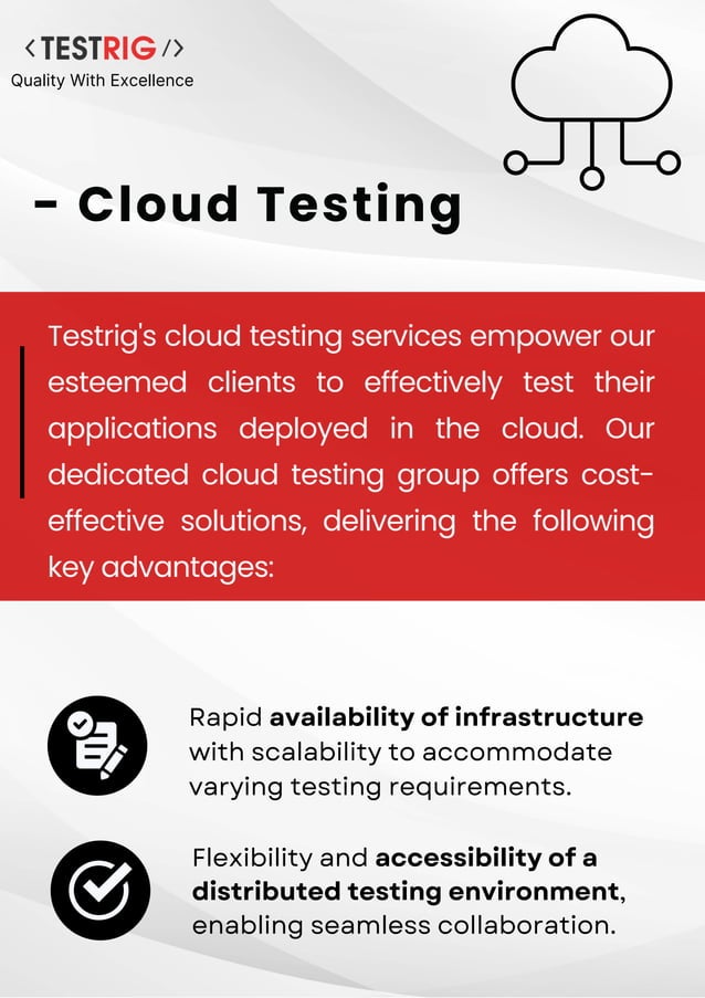 Cloud Testing Services Company- Testrig | PDF