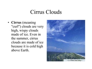 Cloud types | PPT