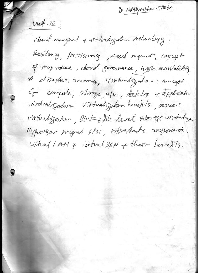 Cloud computing notes RGPV unit 3 | PDF