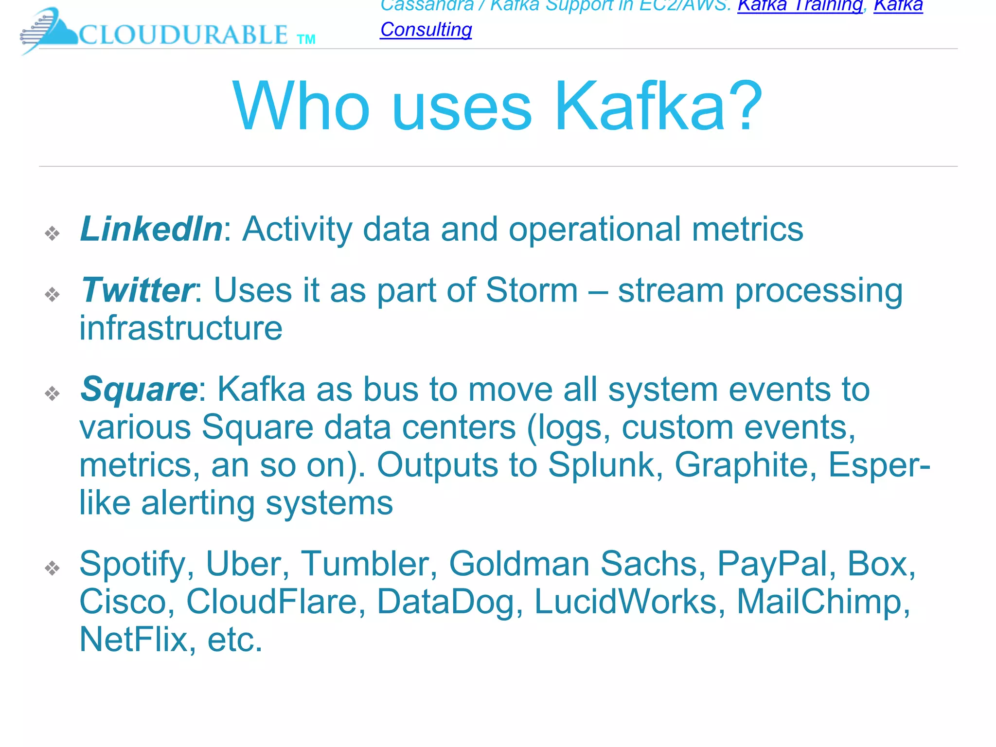 Brief introduction to Kafka Streaming Platform | PPTX | Cloud Computing | Internet