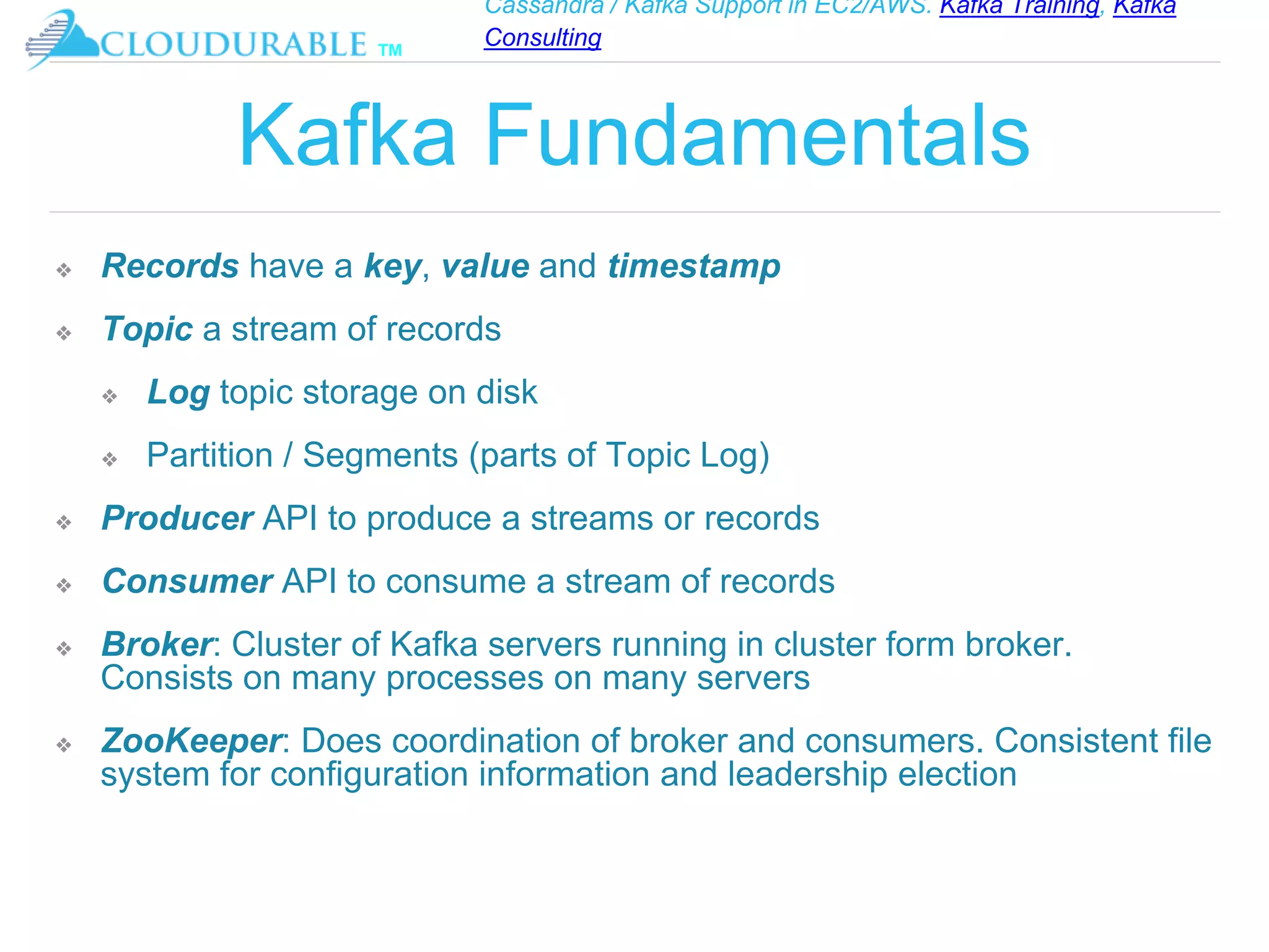 Brief introduction to Kafka Streaming Platform | PPTX | Cloud Computing | Internet
