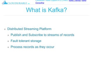 Brief introduction to Kafka Streaming Platform | PPTX