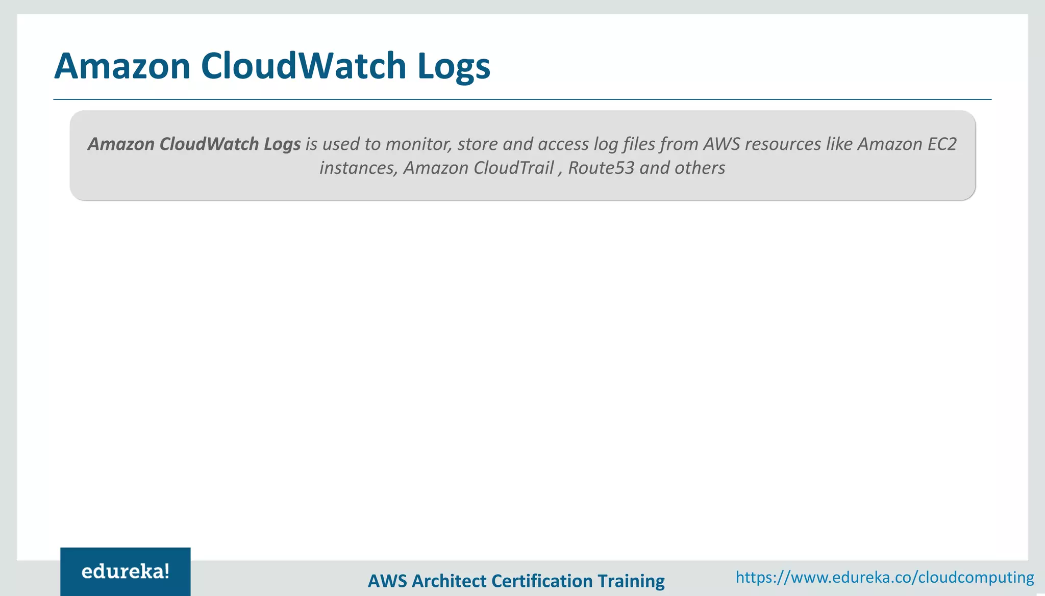 Amazon CloudWatch Tutorial | AWS Certification | Cloud Monitoring Tools | AWS Tutorial | Edureka ...