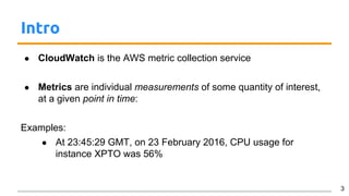 Cloudwatch: Monitoring your AWS services with Metrics and Alarms | PPT