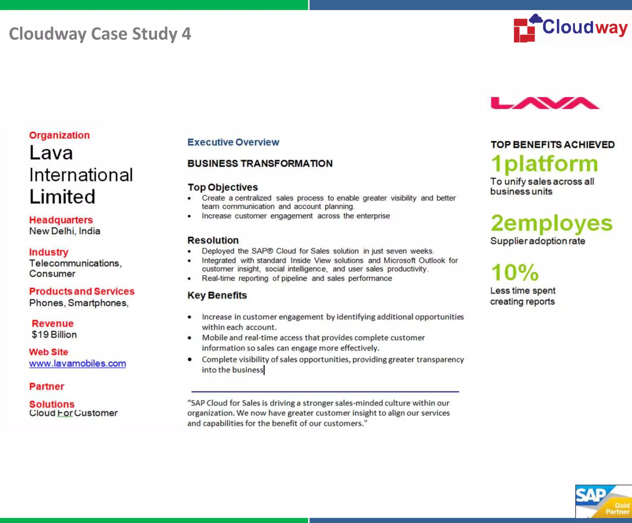 Cloudway company profile | PPT