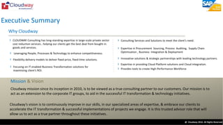 Cloudway s4 hana capabilities | PPT