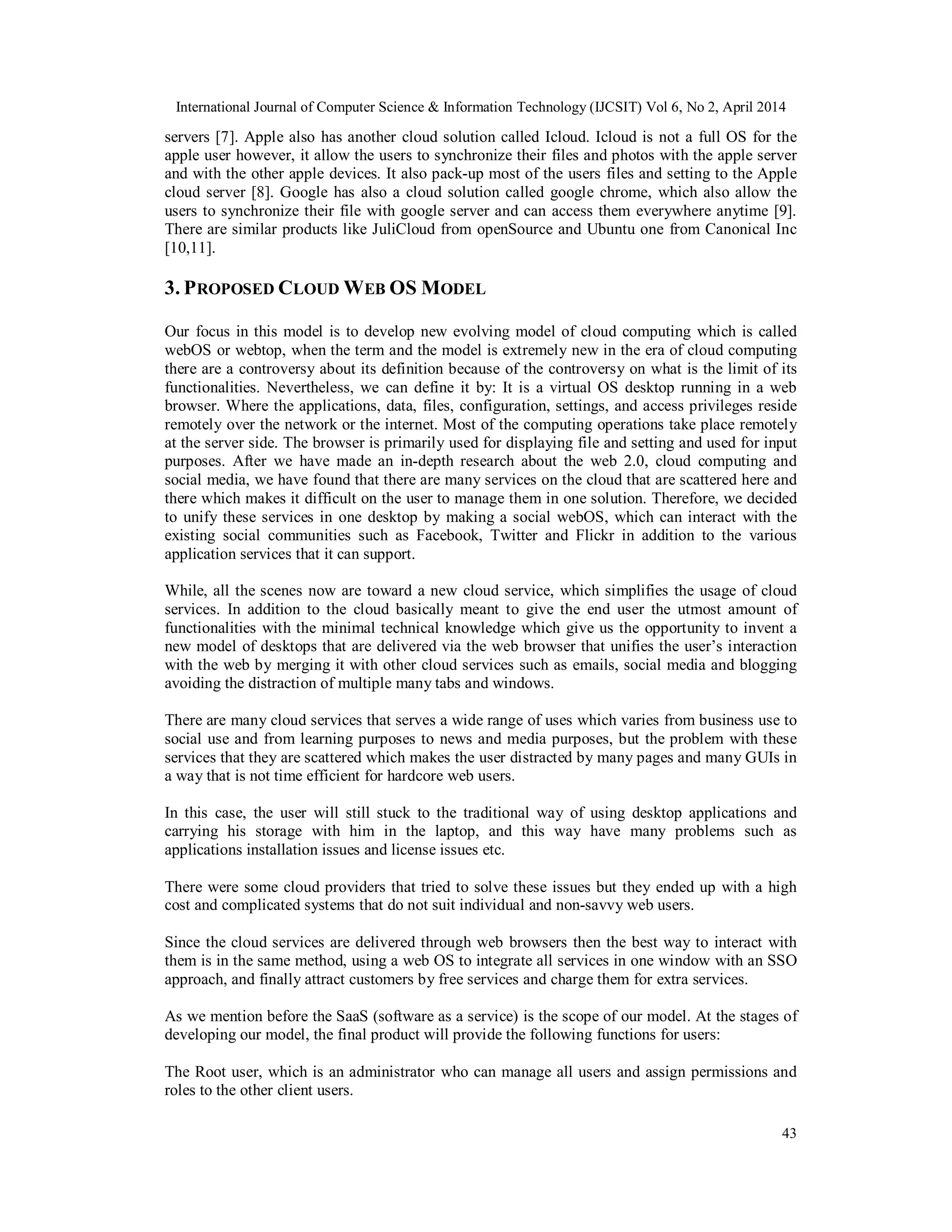 Cloud Web-Based Operating System (Cloud Web Os) | PDF