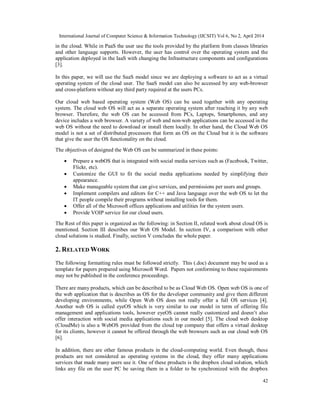 Cloud Web-Based Operating System (Cloud Web Os) | PDF