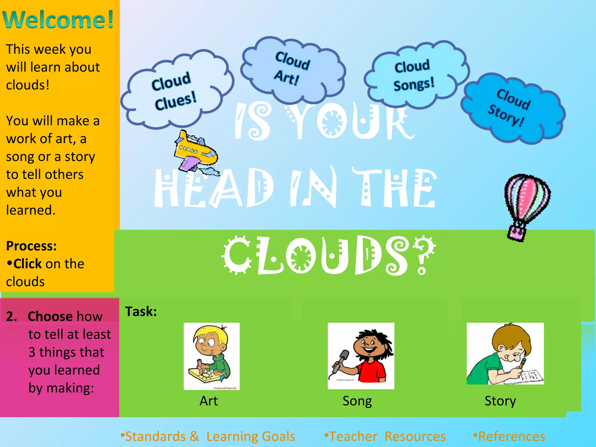 Cloud Webquest 1st Grade | PPT
