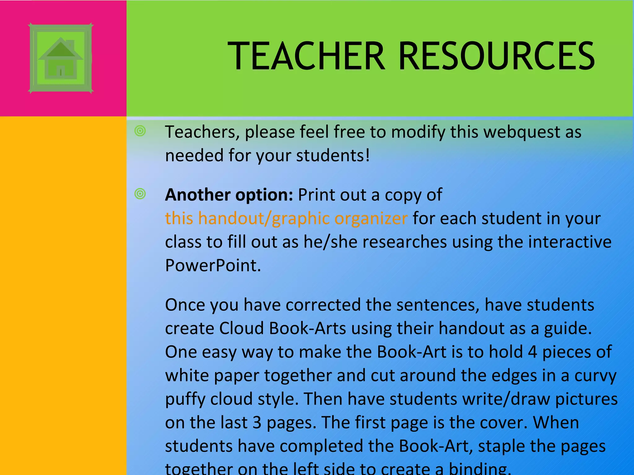 Cloud Webquest 1st Grade | PPT