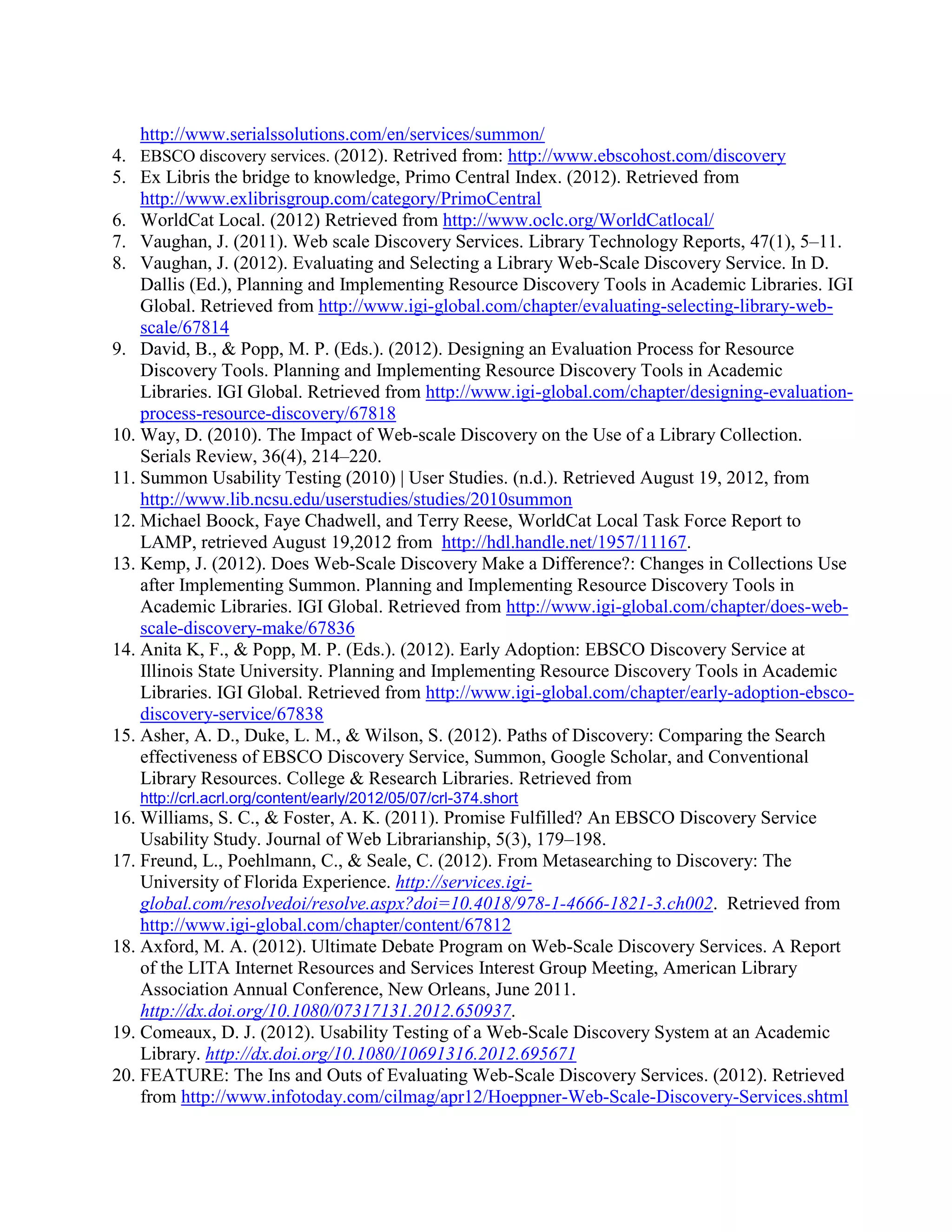 Cloud web scale discovery services landscape an overview | PDF