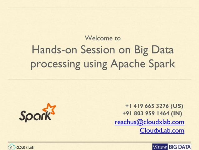 Apache Spark Introduction - CloudxLab | PPT