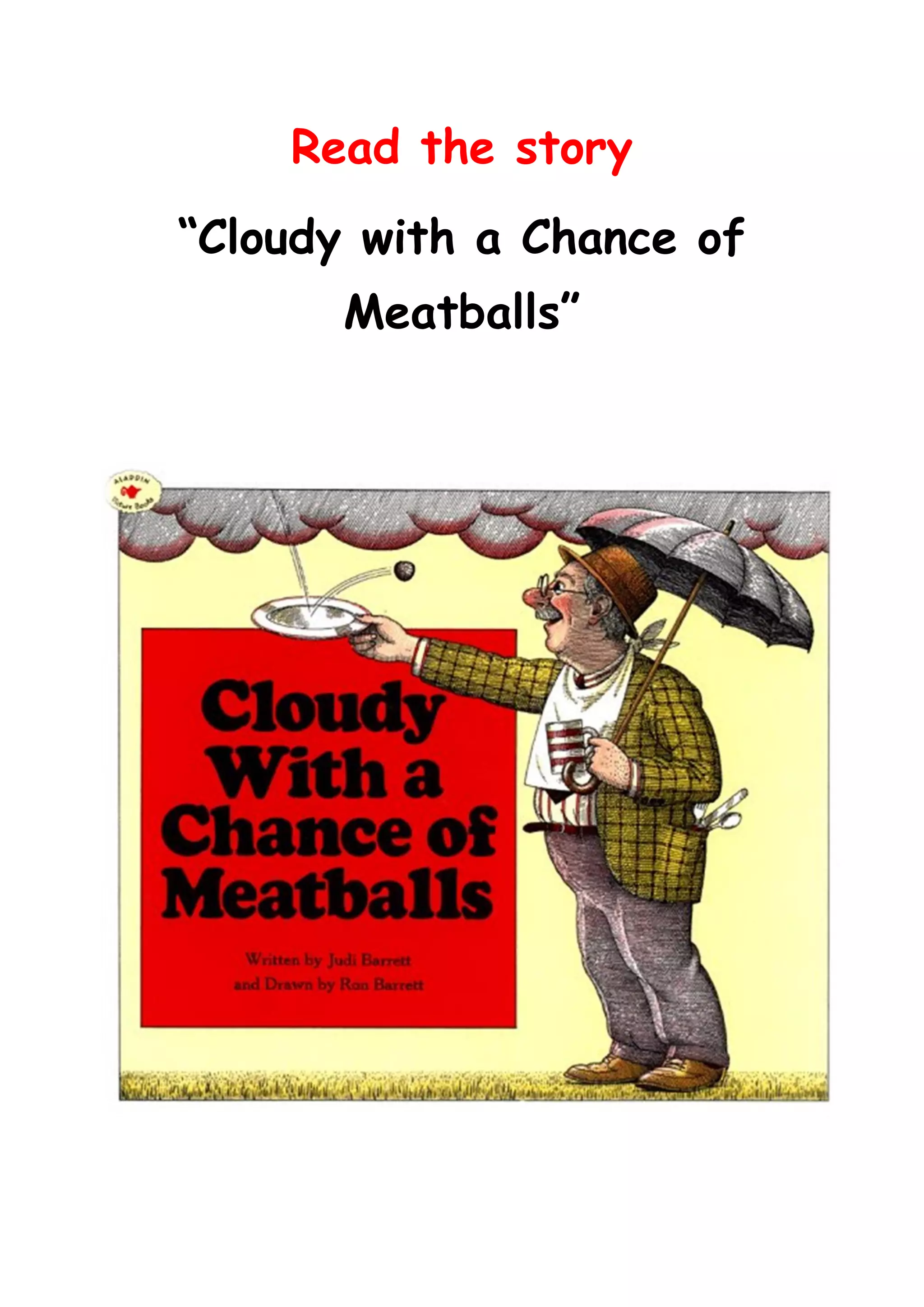 Cloudy with a chance of meatballs | PDF