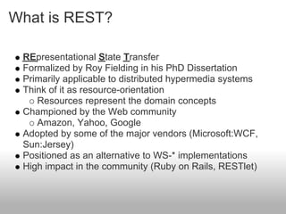 Native REST Web Services with Oracle 11g | PDF