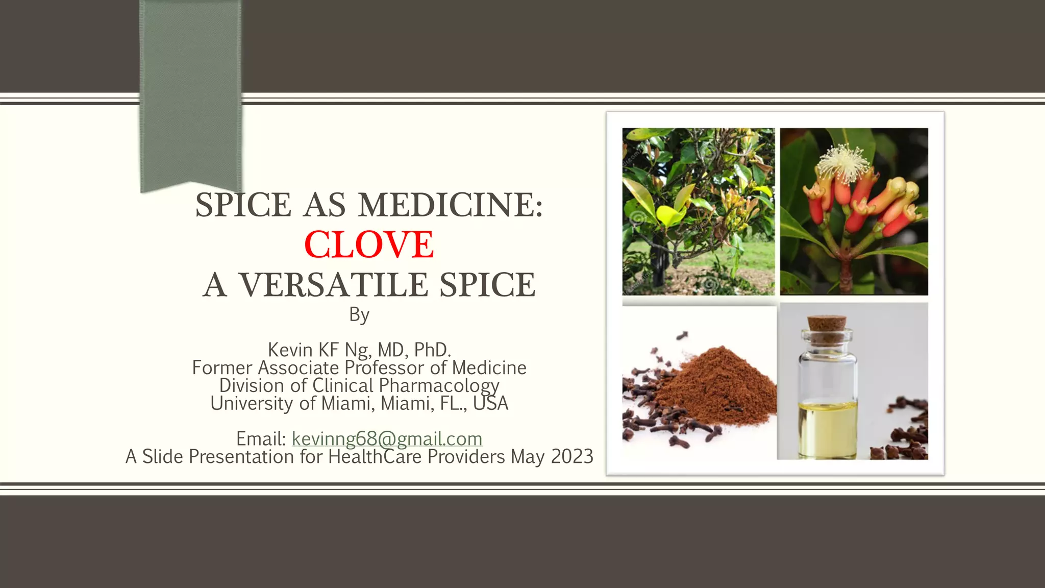 Clove is a versatile spice and medicine | PDF
