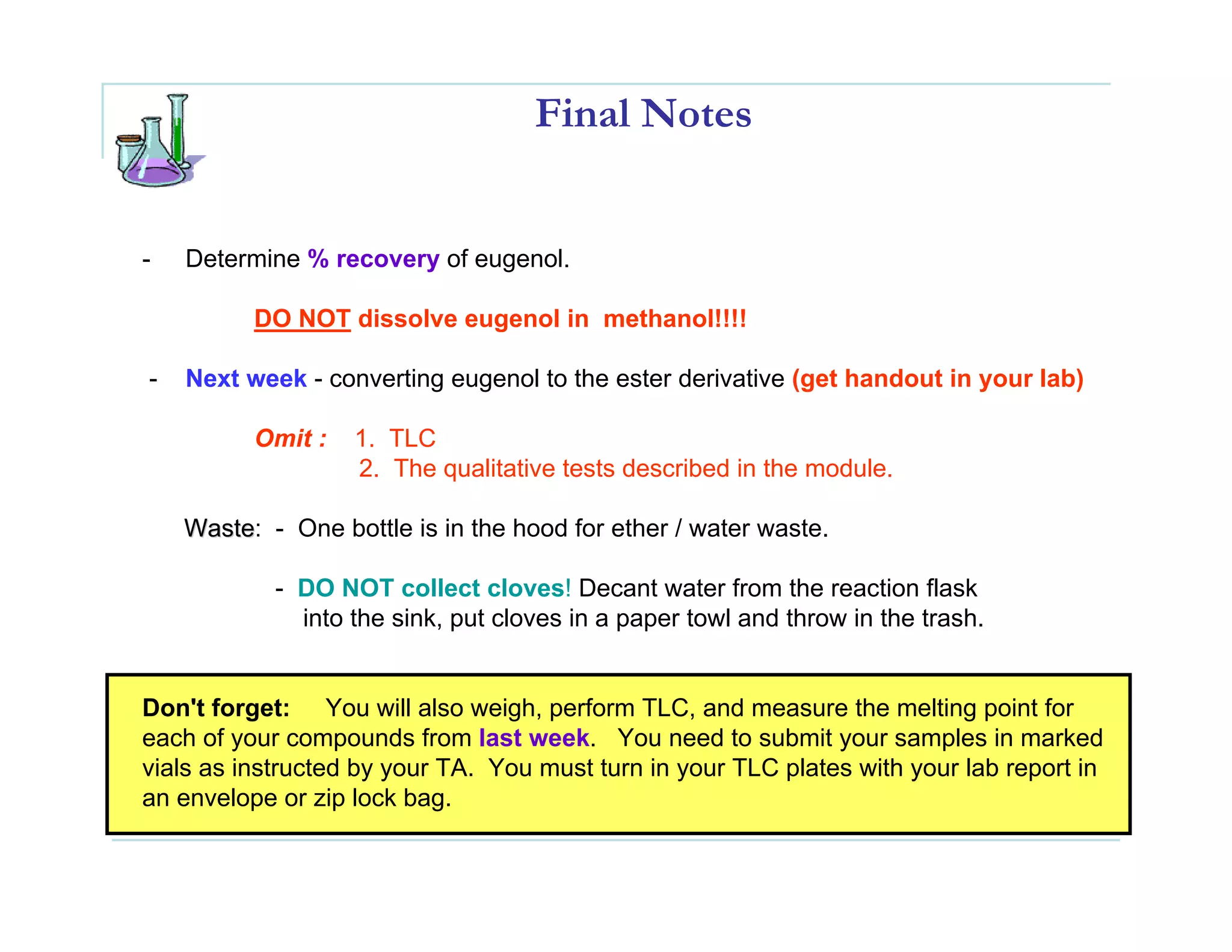 Clove Oil Steam Distillation | PDF