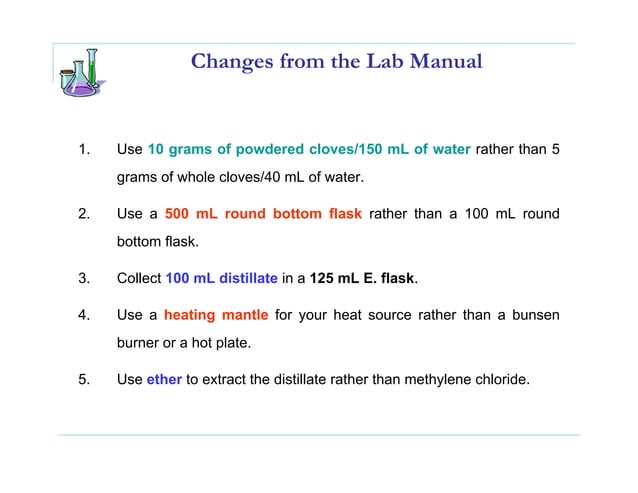 Clove Oil Steam Distillation | PDF