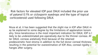 Postoperative Complication of DALK | PPTX
