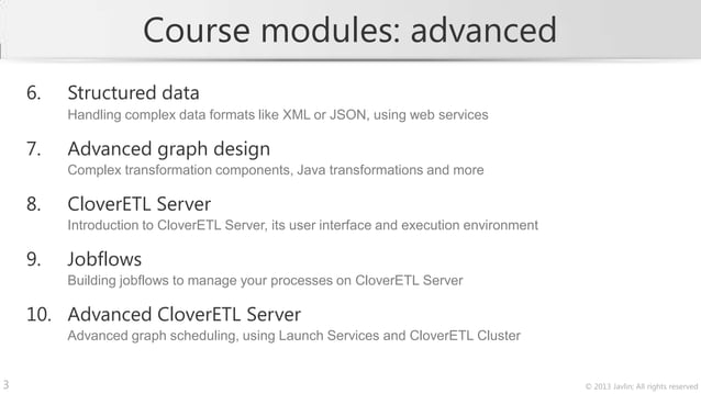 CloverETL Training Sample | PPTX