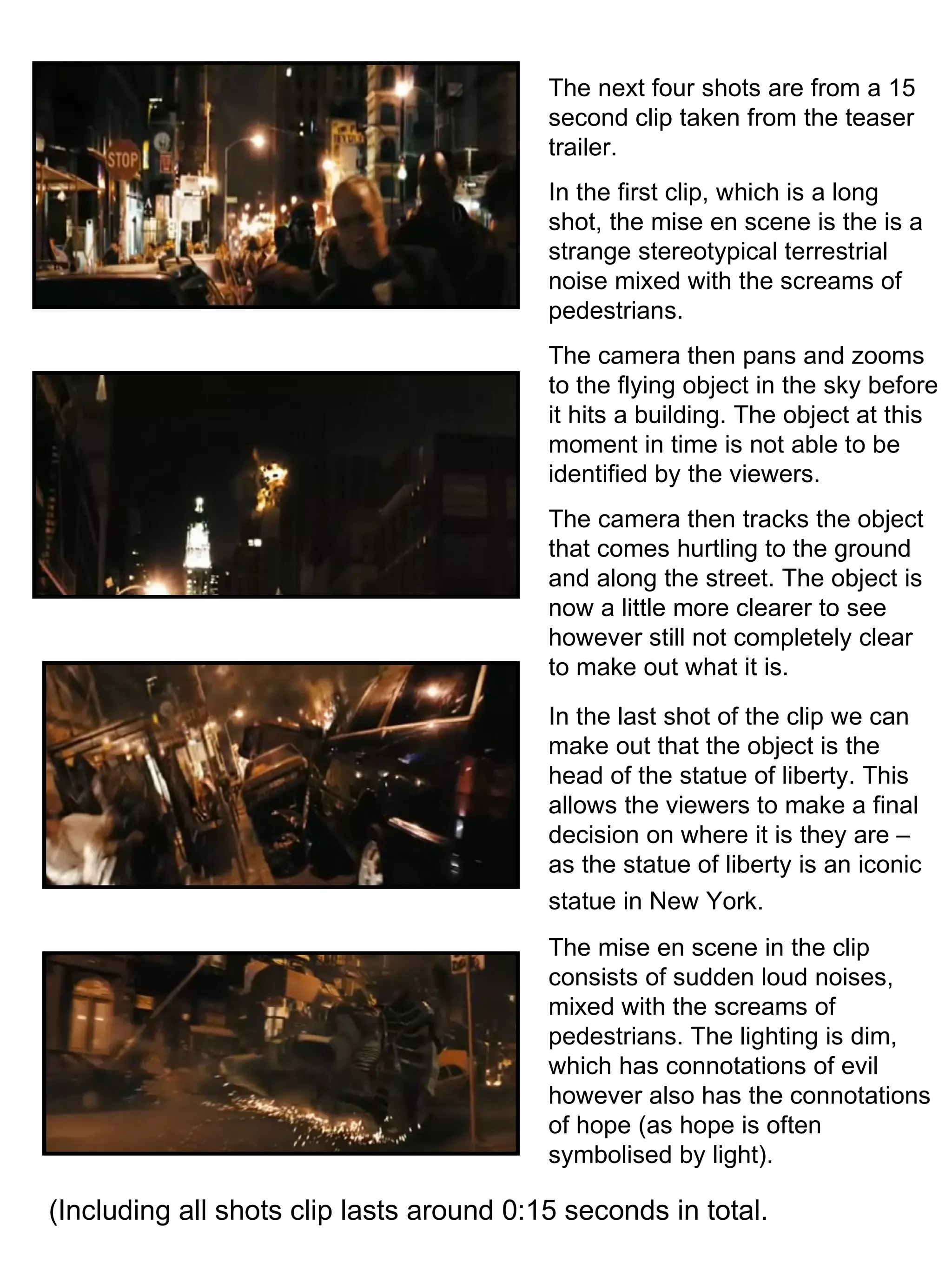 Cloverfield Teaser Trailer Anaylsis | PPT | Video Production | Content ...