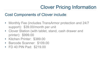 Best New Low Cost Android Tablet POS System; The Clover Station | PPT