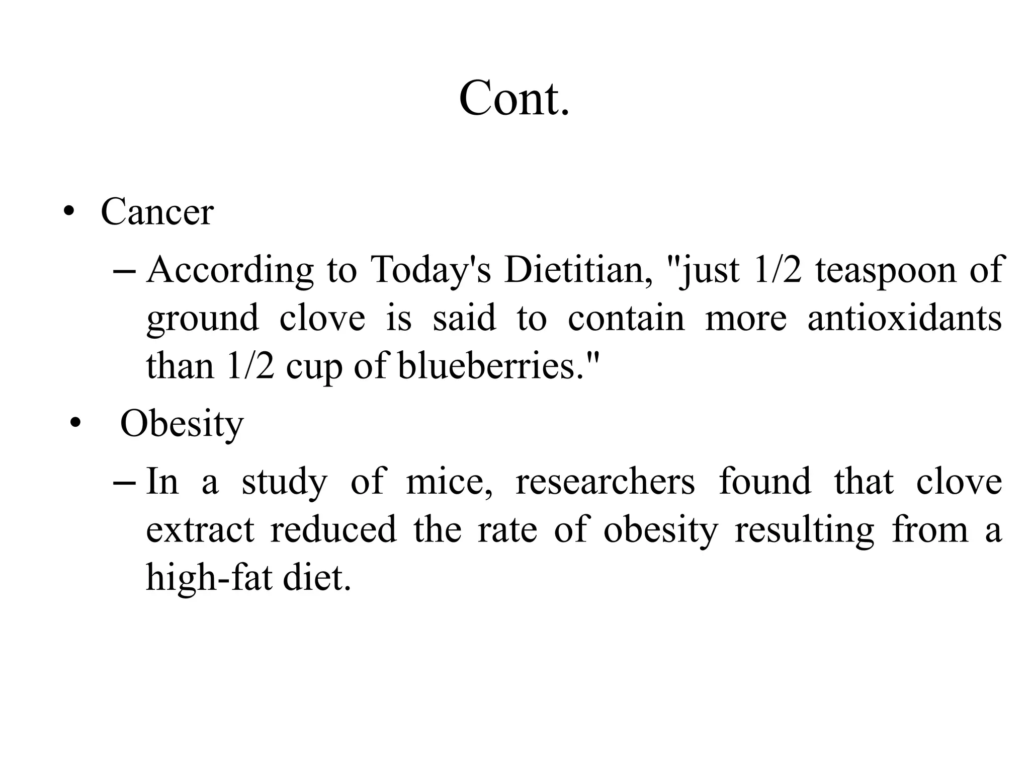 Cloves and its medicinal benefits | PPTX