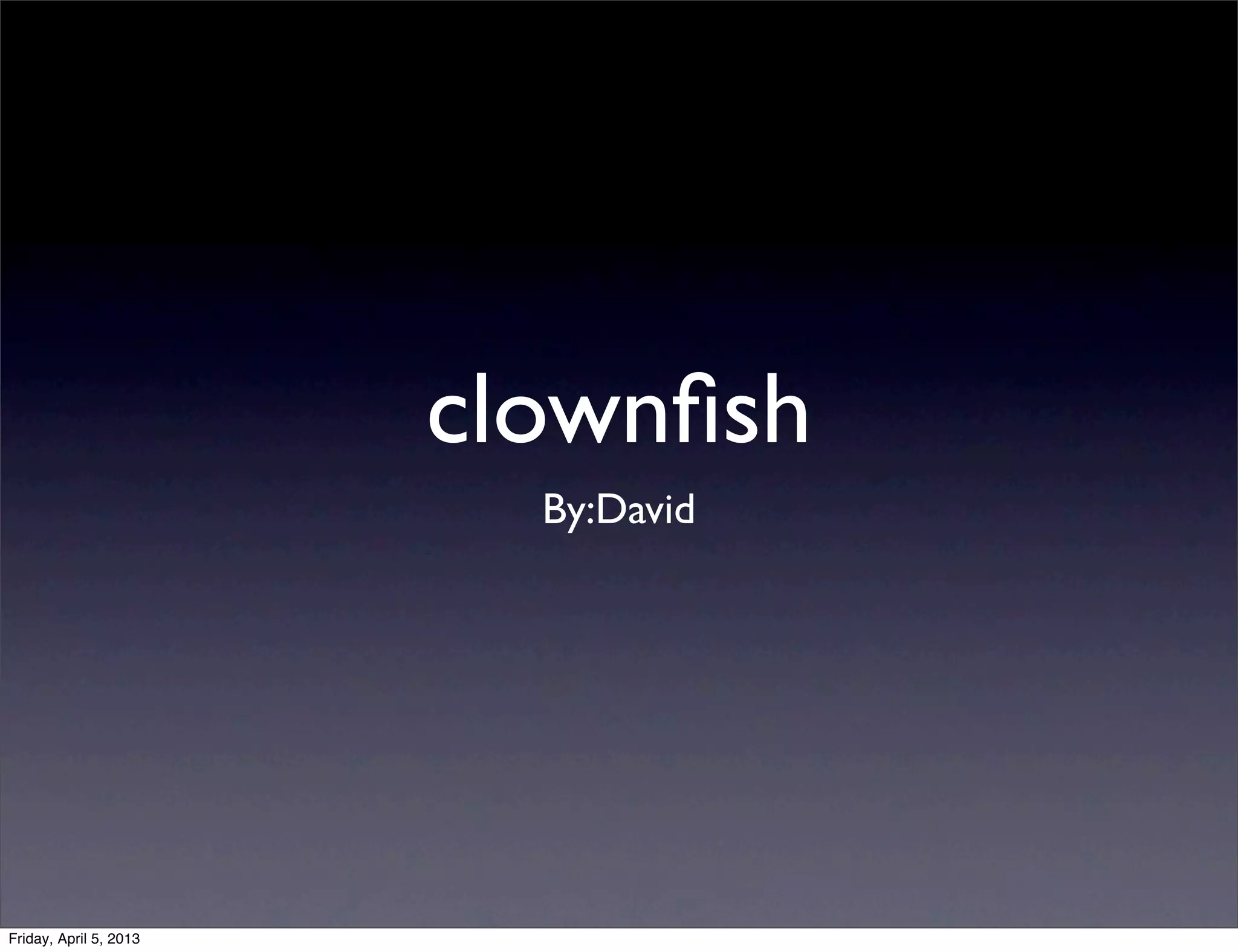 Clownfish | PPT