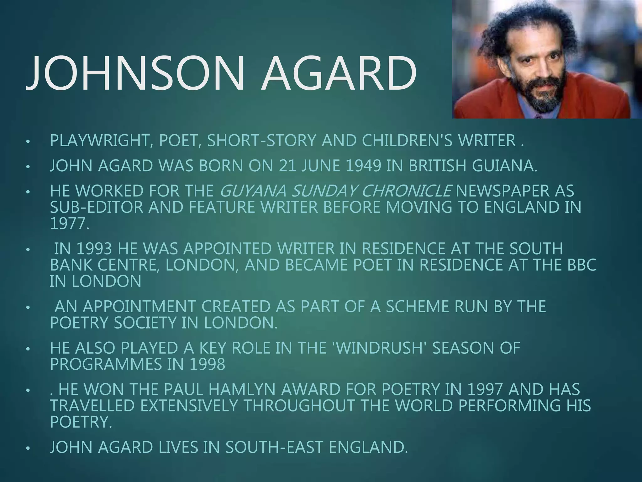 Clown’s wife poem by Johnson Agard analysis | PPTX