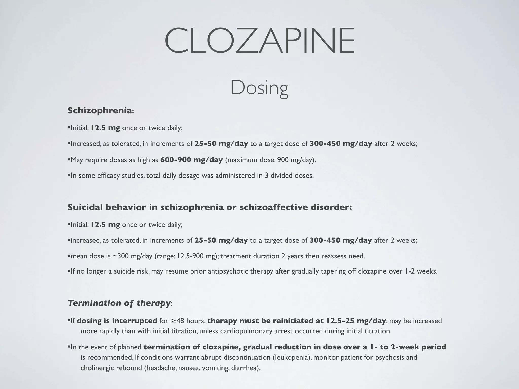 Clozapine | KEY
