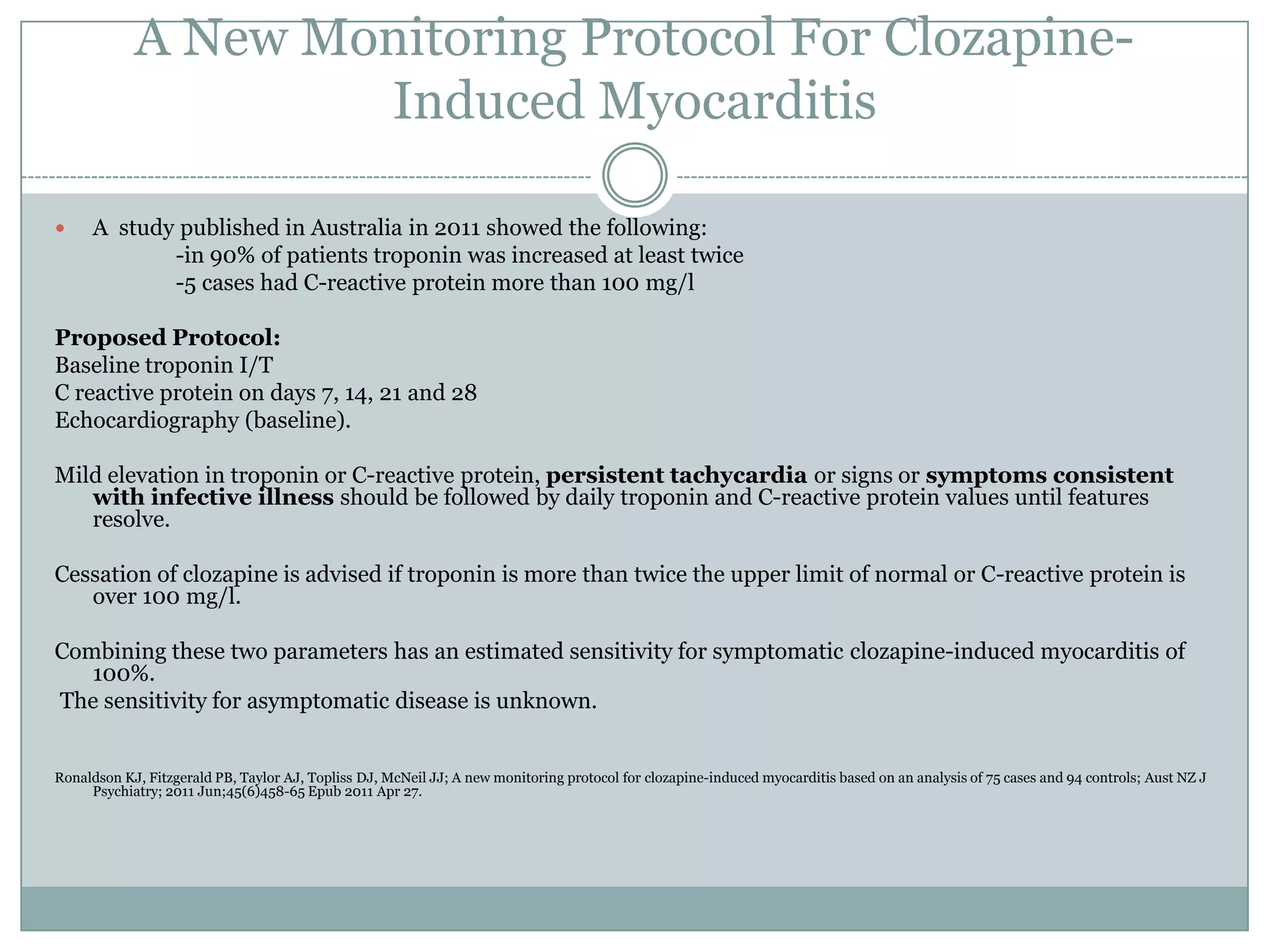 Clozapine and its cardiac adverse effects | PPTX
