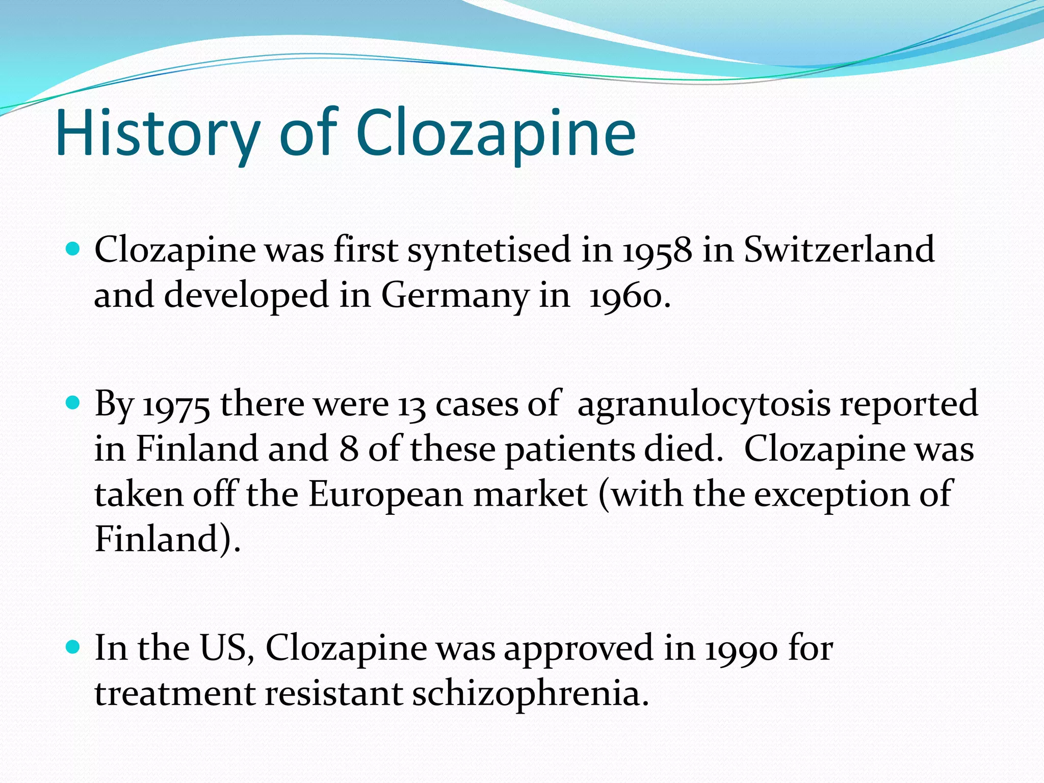 Clozaril | PPTX