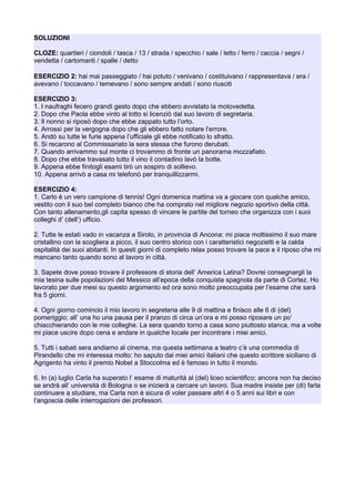 Cloze e-esercizi intermedio-1 | RTF