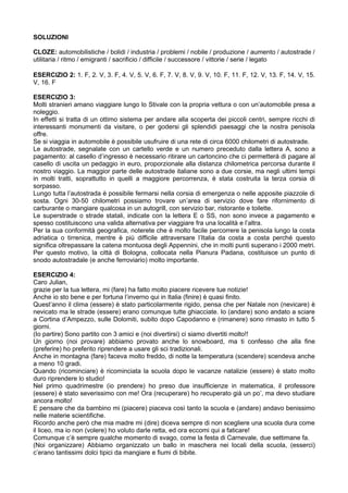 Cloze ed-esercizi intermedio-2 | RTF | Automotive Industry | Industries